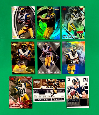 NFL RAMS 9 SERIAL NUMBER / MEMORABILIA CARD LOT | eBay