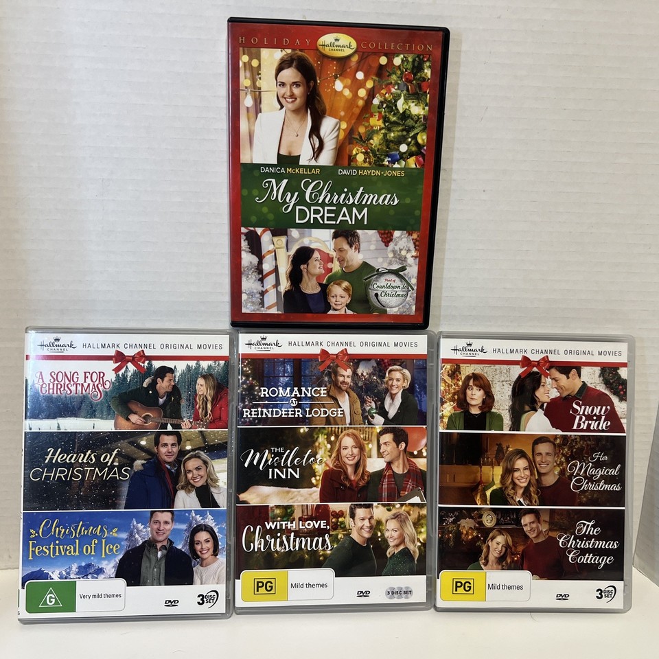 Hallmark Channel Christmas Dvds Lot of 4 Holiday Movie Collections (10 ...