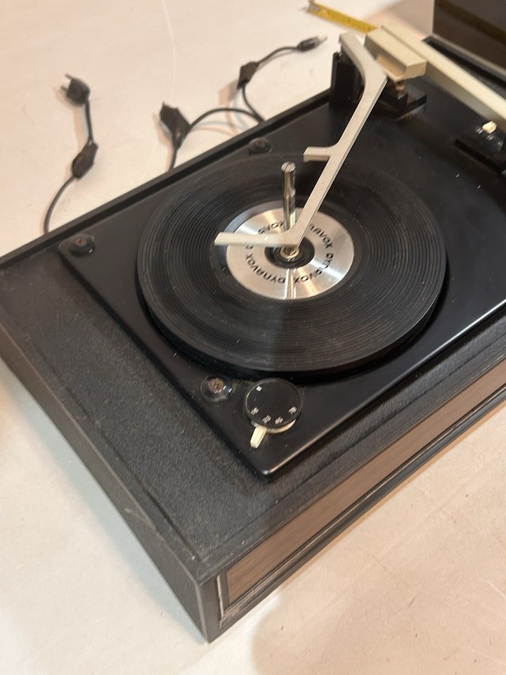 Vintage BSR Turntable Record Player Changer In Dynavox Console | eBay