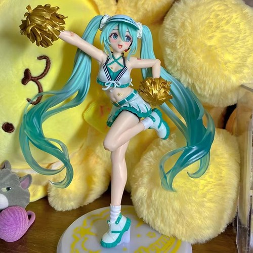 18cm Hatsune Miku Cheerleader Action Figures Anime Kawaii Girl Figurine ...