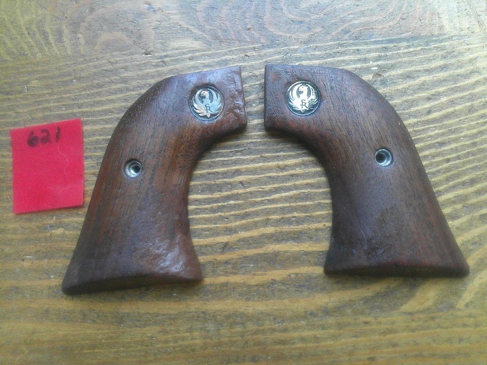 Ruger Grips Old Army Blackhawk Factory Wood Medallion XR3-RED Frame | eBay