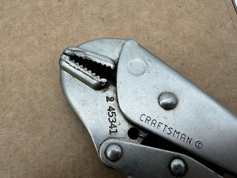 Craftsman 9" Straight Jaw Locking Pliers Vice Grip 9- 45341 Made USA ...