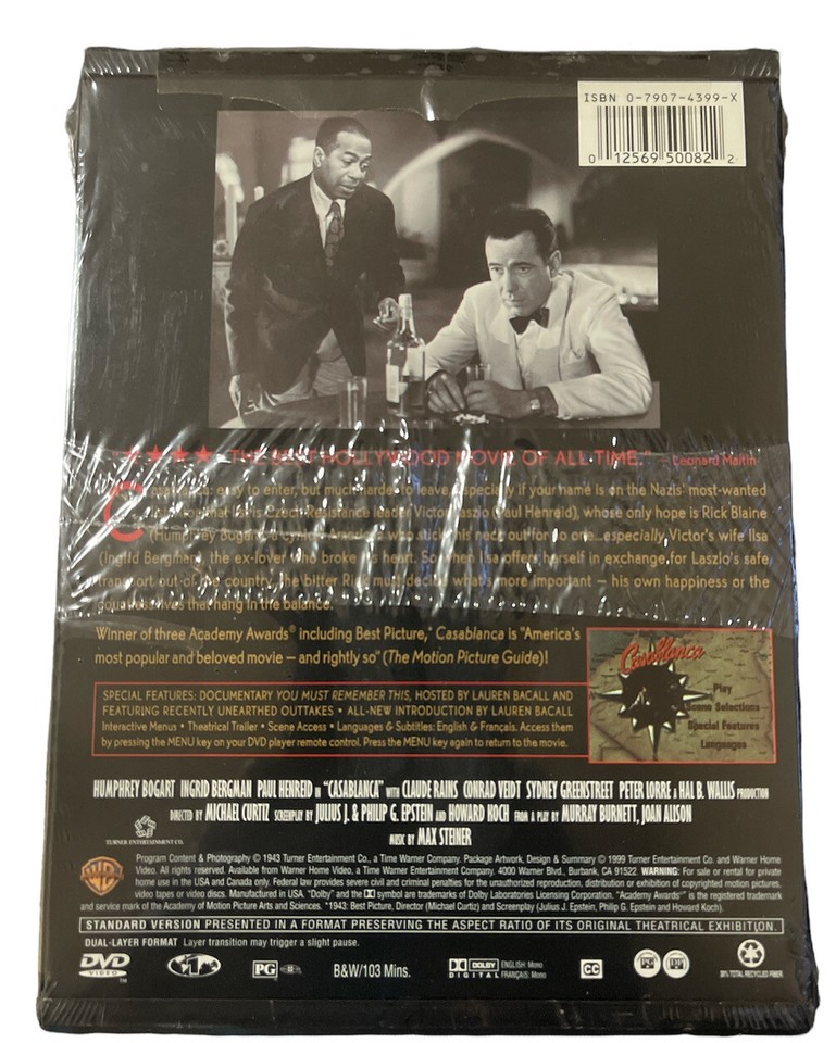 Casablanca (Snap Case) - DVD - Sealed 12569500822 | eBay