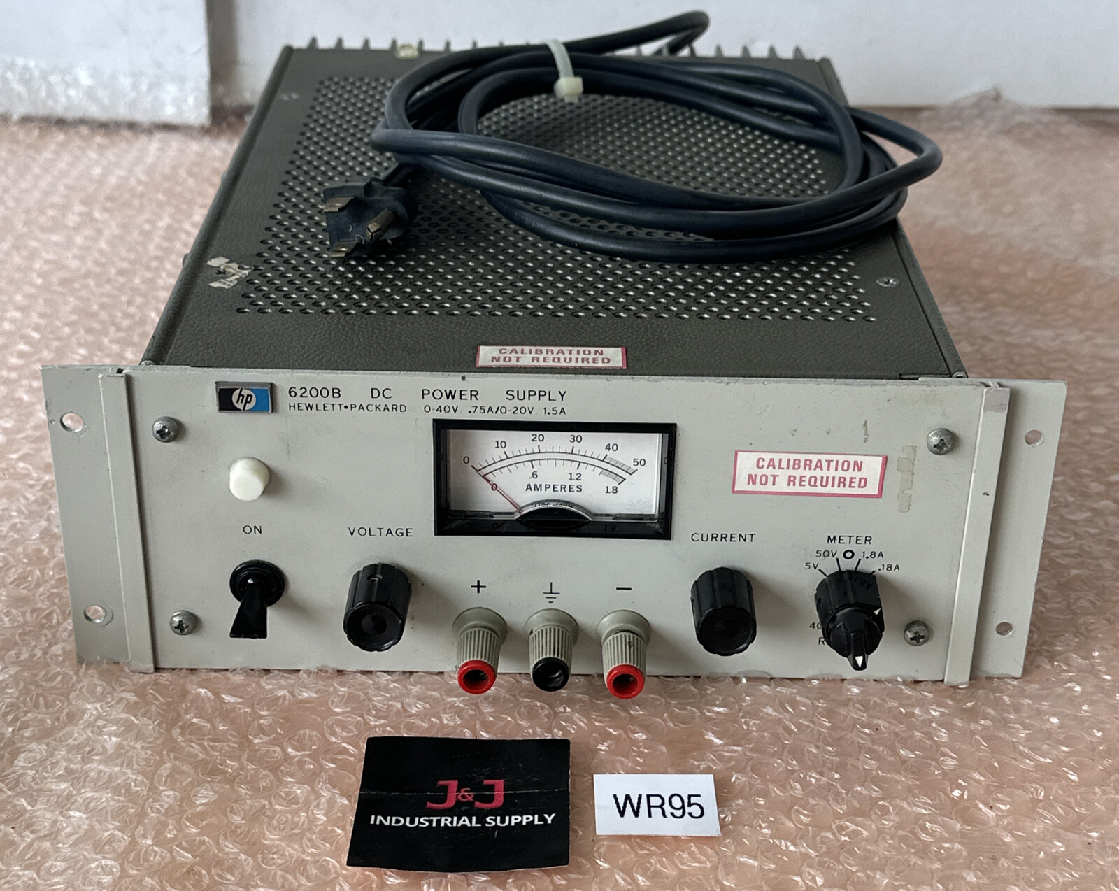 Hewlett Packard HP 6200B DC Power Supply 0-40V@.75A 0-20V@1.5A || FAST ...