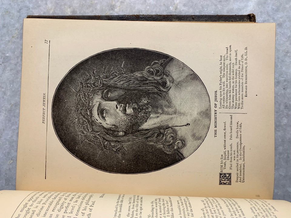 Antique Leather Gilded Gilt PERFECT JEWELS Balch Ornate Embossed ...