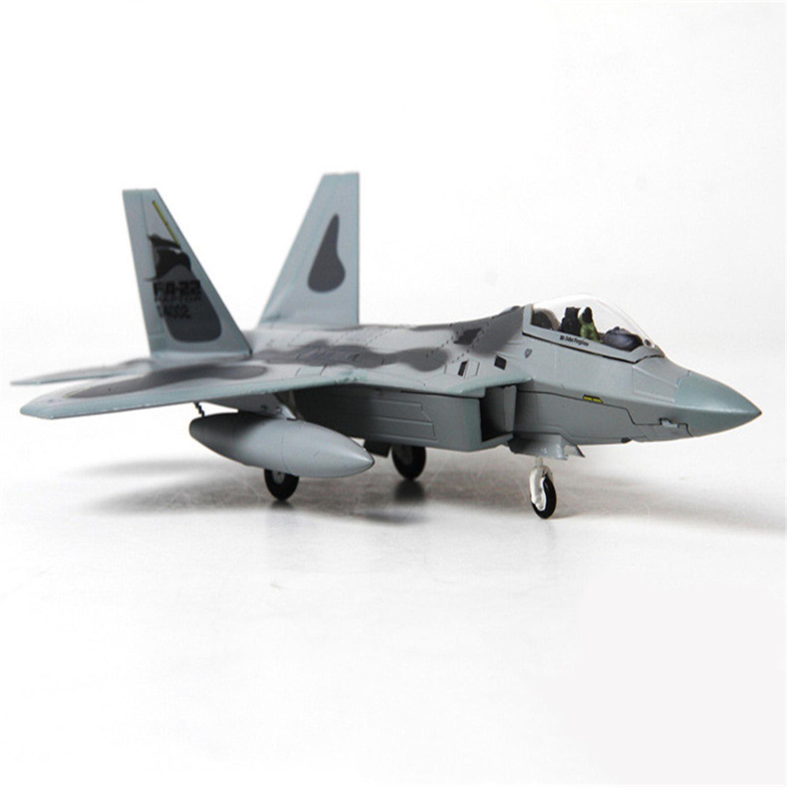 1/100 F-22 Aircraft Model Simulation Raptor Fighter Aviation Military ...