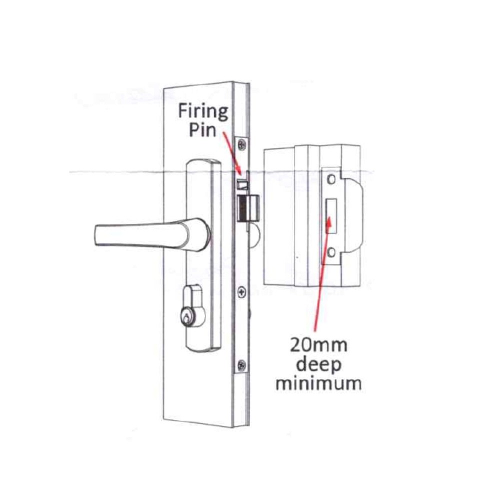 Security Screen Door Lock Hinged without Cylinder | eBay Australia