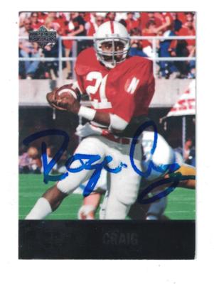 Roger Craig AUTOGRAPH 2011 UPPER DECK NEBRASKA CORNHUSKERS FOOTBALL ...