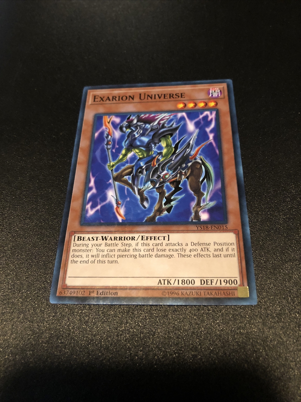 Yugioh! Exarion Universe - YS18-EN015 - Common - 1st Edition Near Mint ...