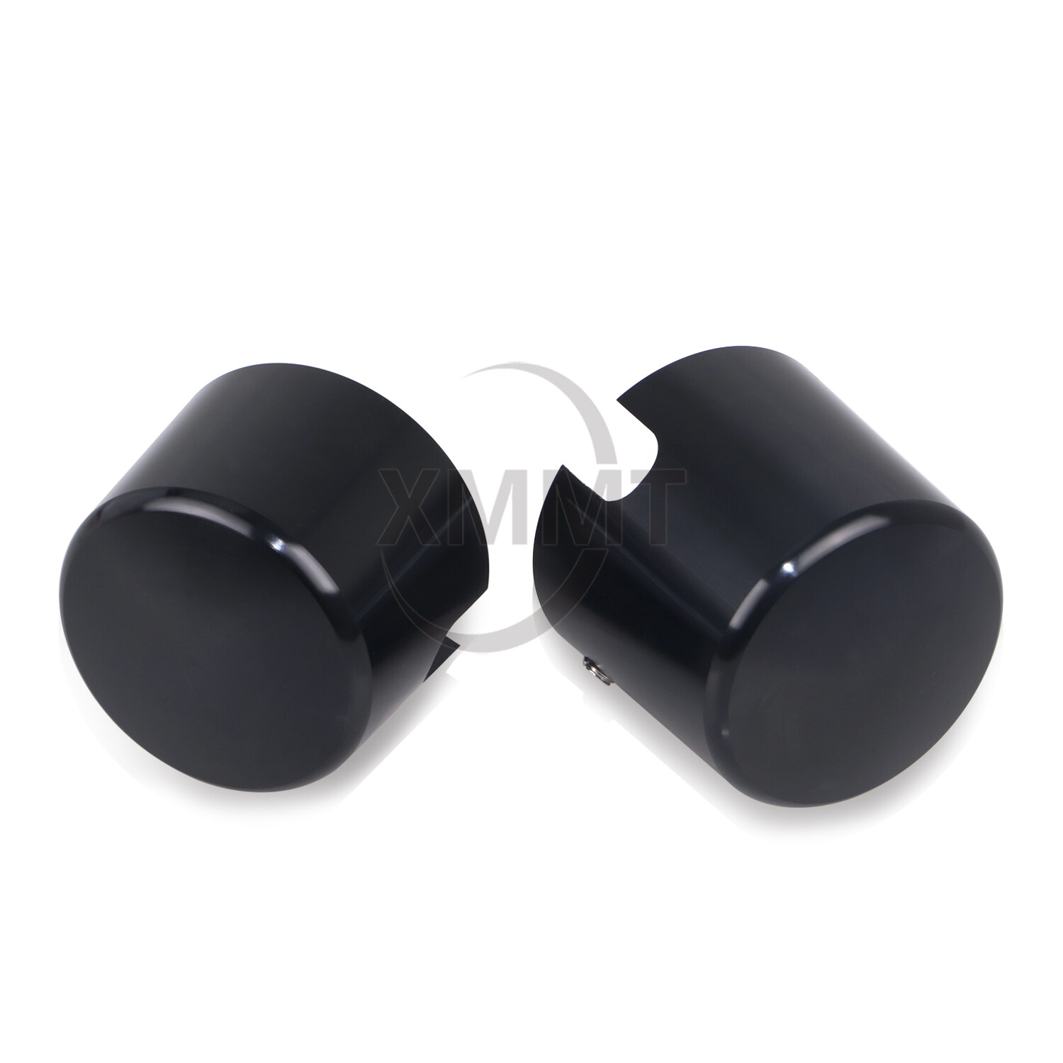 Pair Black Rear Axle Covers Cap For Harley Softail FLSTC FLSTN FXSTS ...