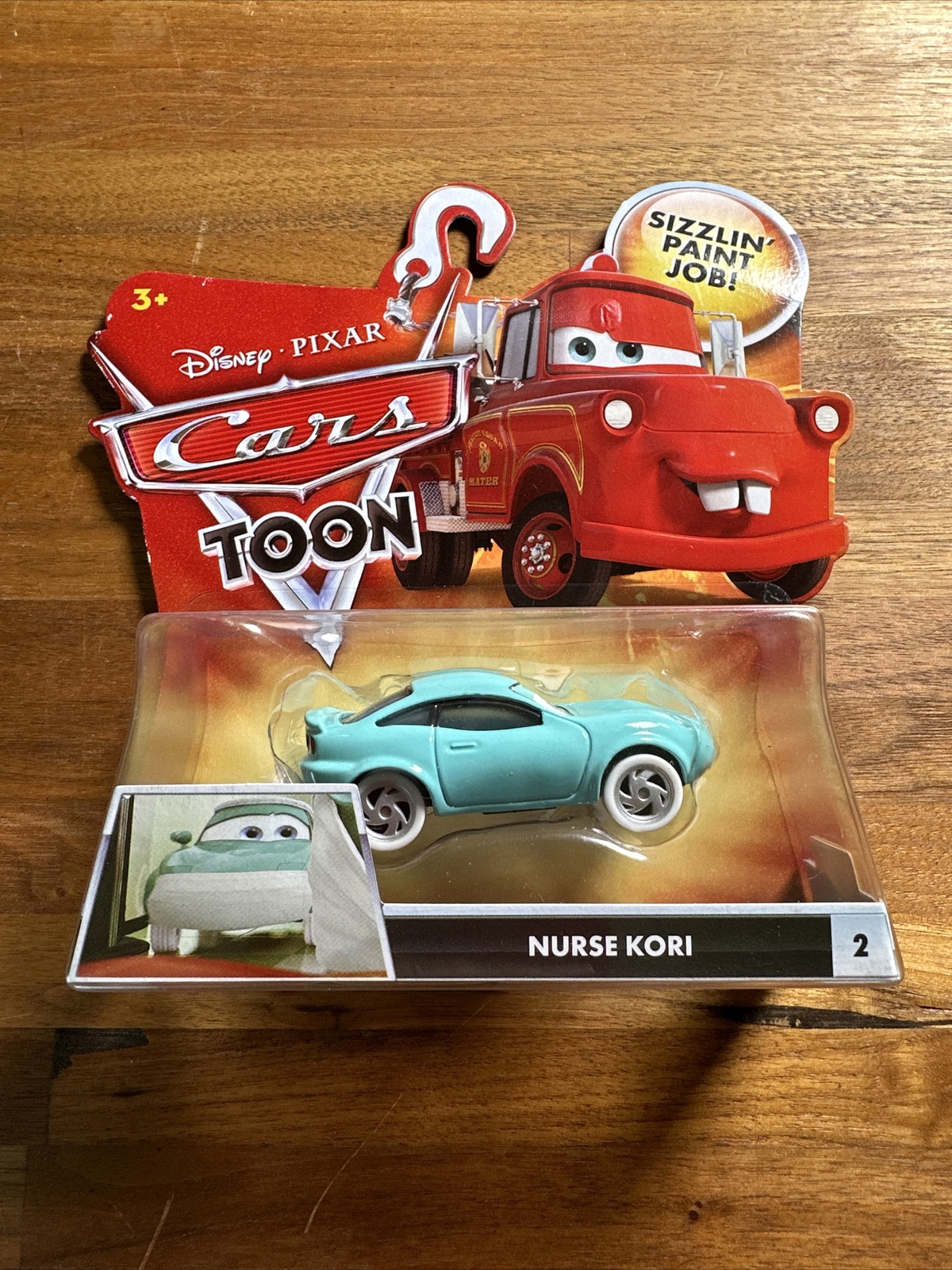 Disney Pixar Cars Sizzlin Paint Job Nurse Kori 1/55 Rescue Squad Mater ...