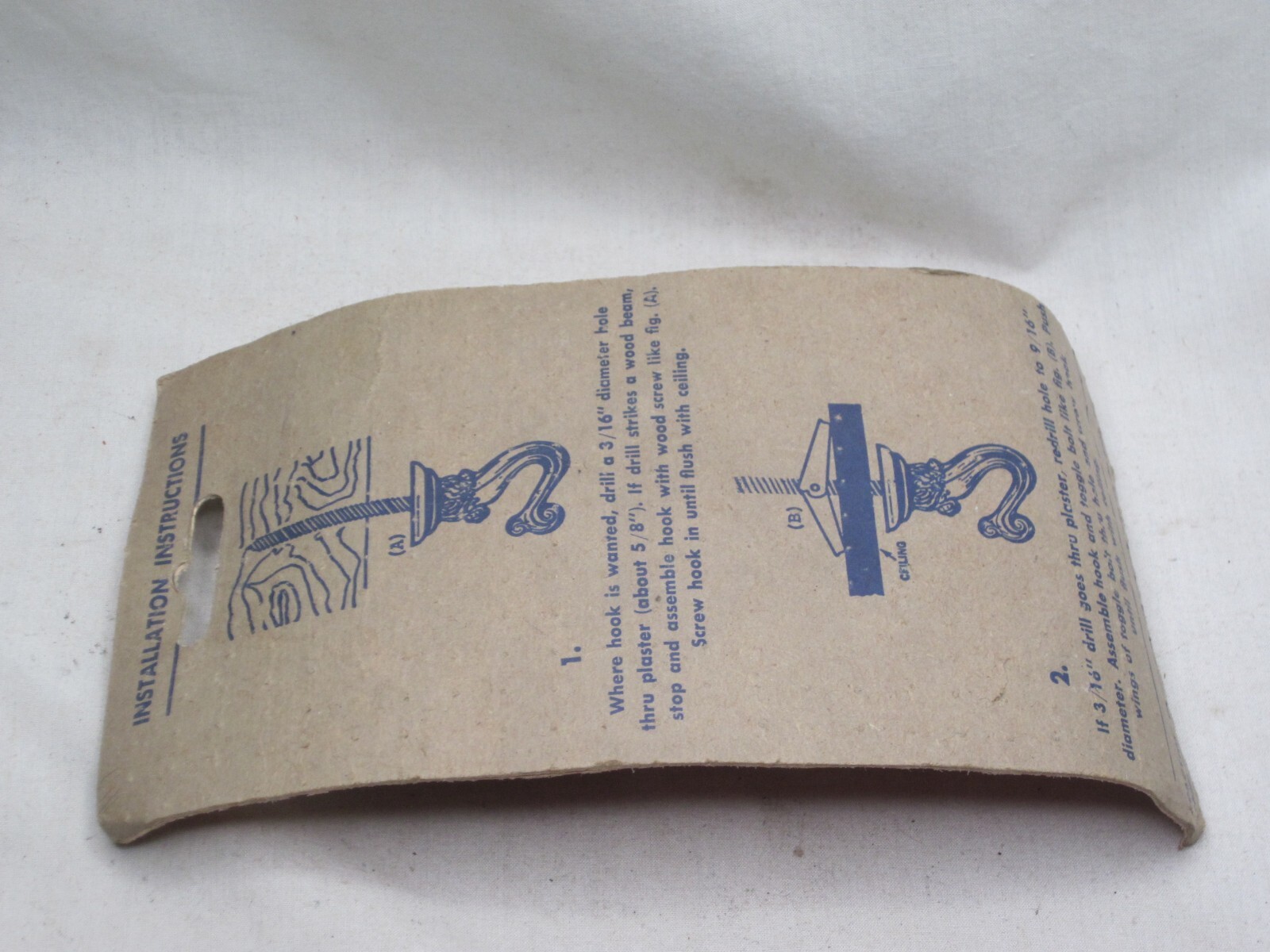 vintage Campbell Chain Black Swag Hooks Stock No. 595-1590 2 hook ...