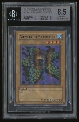 2002 Yu-Gi-Oh! LOB #116 Armored Starfish BGS 8.5 NM+ 1st Edition | eBay