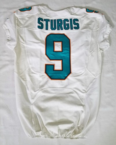 #9 Caleb Sturgis of Dolphins NFL Game Issued Player Worn Road Jersey ...