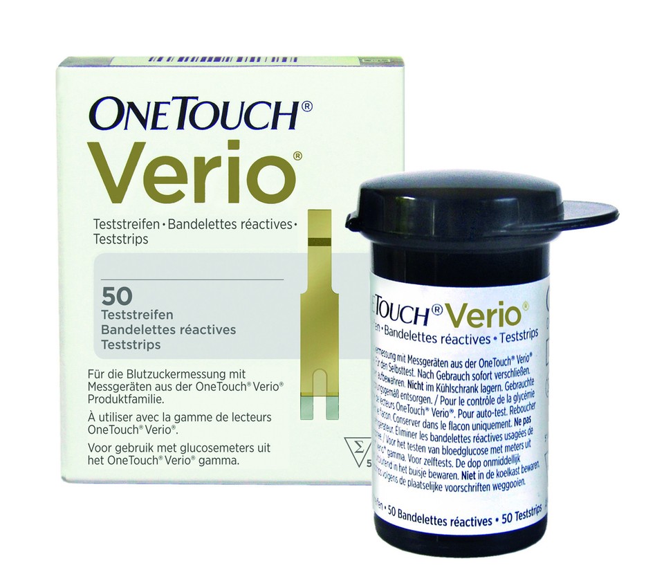 Onetouch Verio Flex Blood Glucose Meter mmol/l Plus Test Strips - New ...