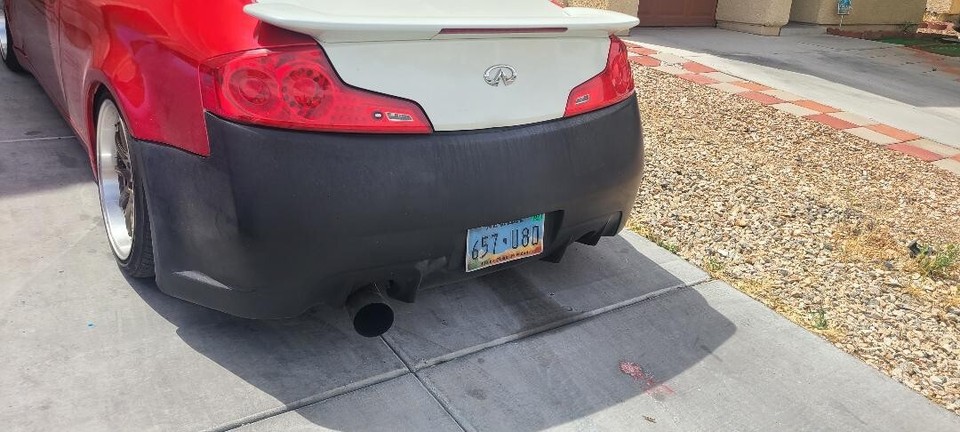 Fit Infiniti G35 03-07 Charge Speed style Urethane Rear Bumper Body Kit ...