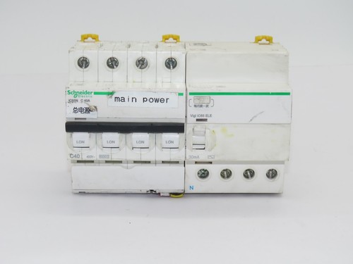 Schneider Electric iC65N C 40A Vigi iC65 ELE 63A 30mA Set circiut ...