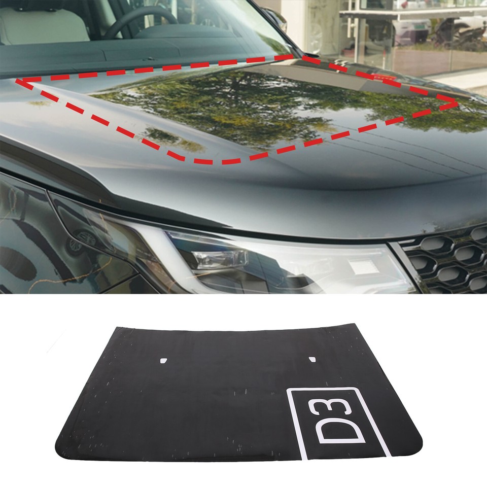 Black Bonnet Decal Fit For Land Rover Discovery 3 & 4| Anti-Glare vinyl ...