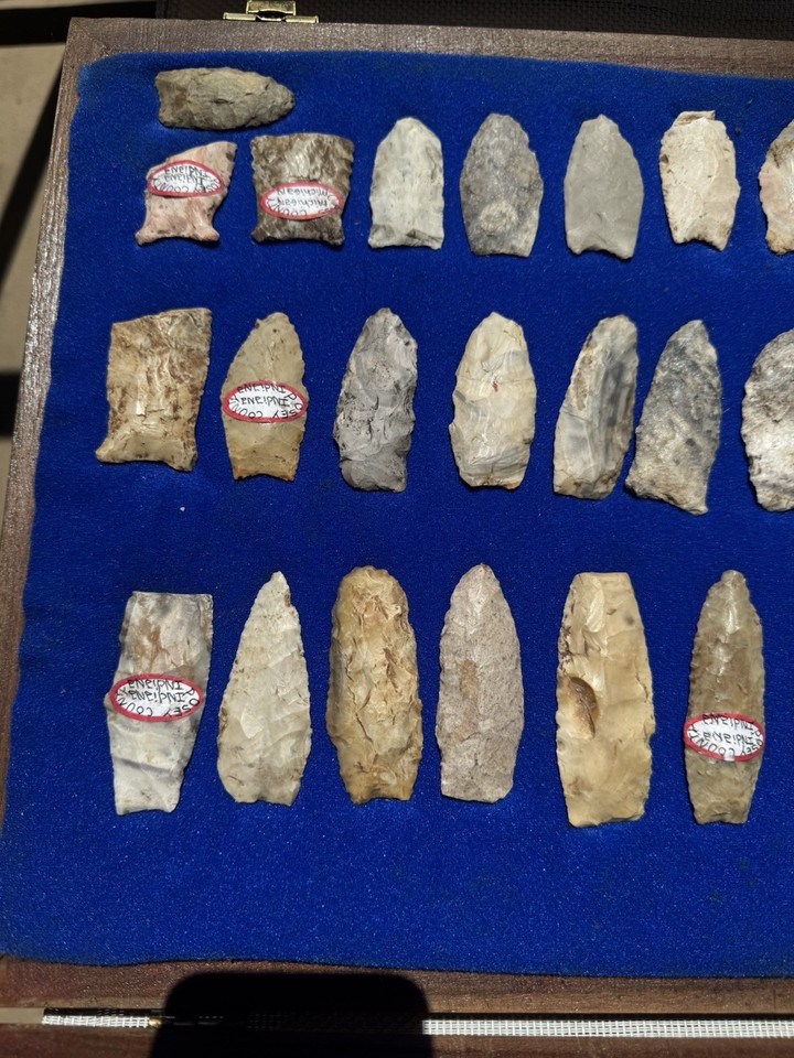 Lot Of 37 Native American Paleo Arrowheads Dalton Clovis Points | eBay