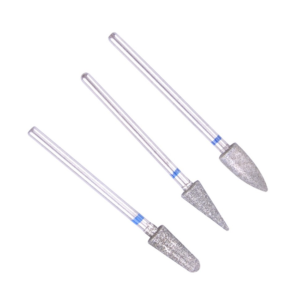 10pc Diamond Coated Polishing Grinding Head Set HP 2.35mm Shank Rotary ...