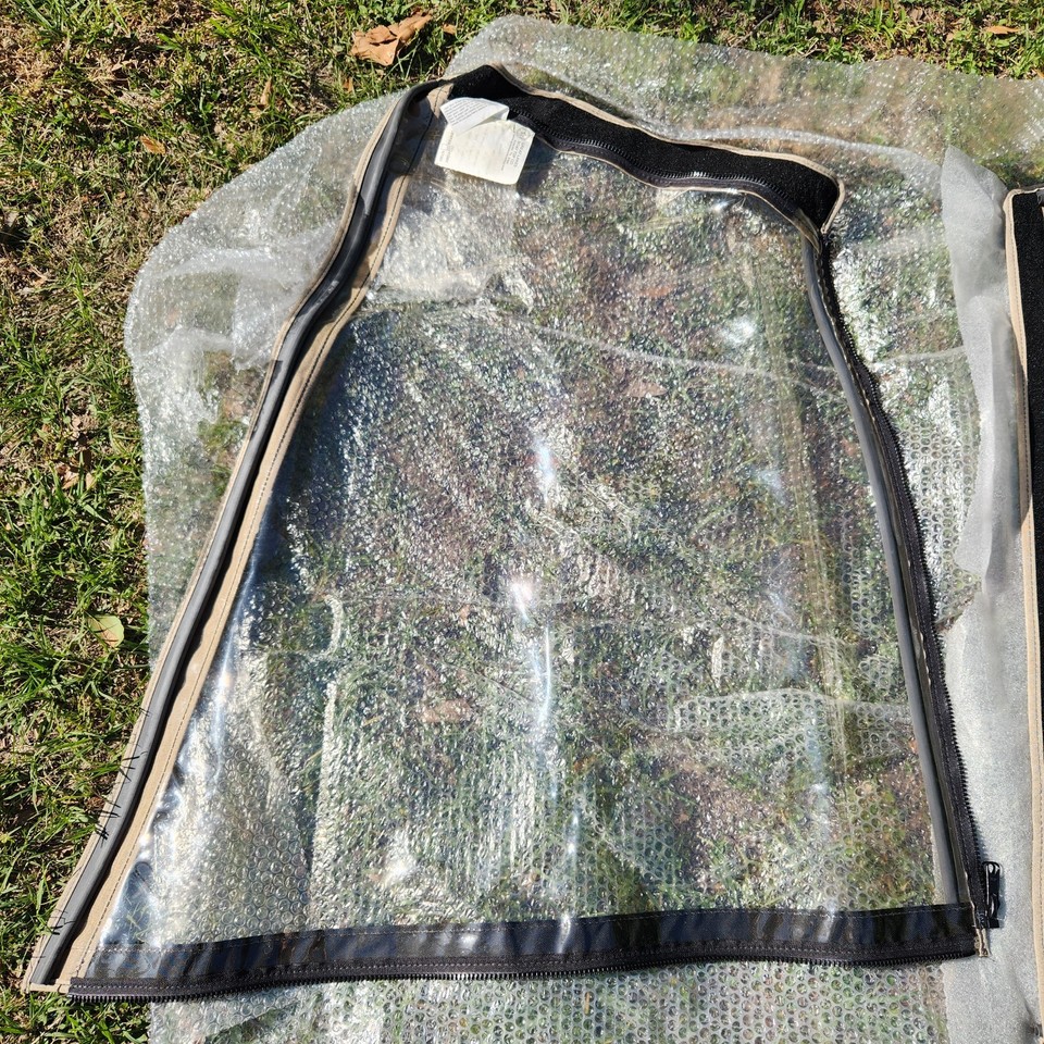 2003 Sea Ray 340 Sundancer SDA 3pc Bimini Visor Isinglass Front Window ...