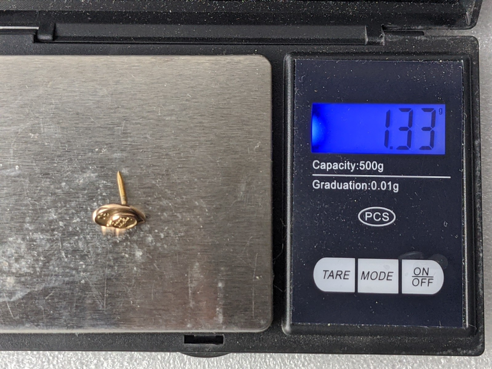 10k Yellow Gold Quaker State 30 Year Service Pin 1.33 Grams & green ...