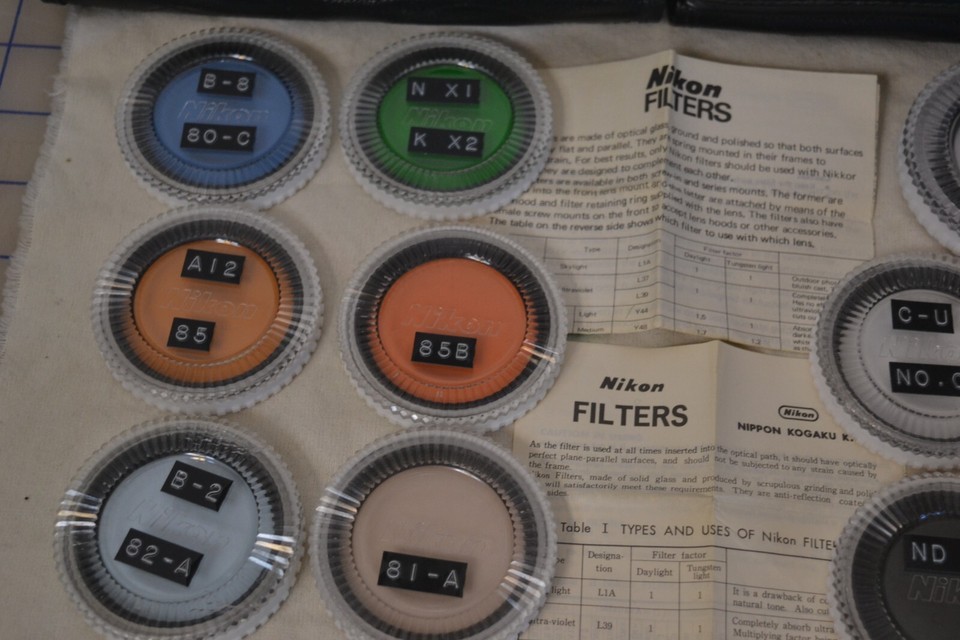 Excellent++ Original Vintage Lot of 11 Nikon 52mm filters - Color ...