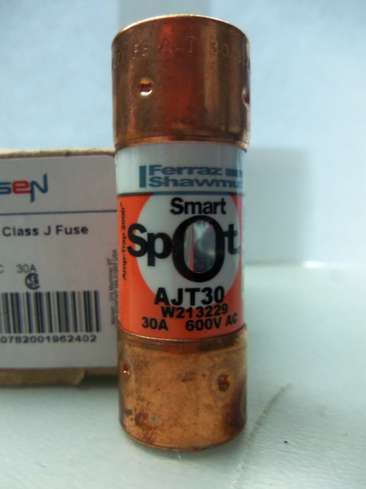 New Lot Shawmut AJT30 Smart Spot 30A Fuses Class J Buss LPJ30SP 600V ...