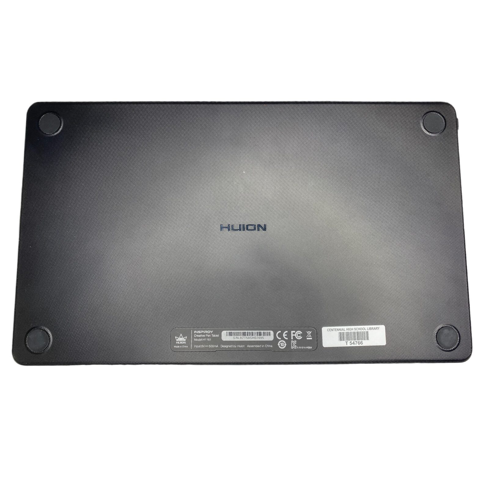 HUION Inspiroy H1161 Graphics Drawing Tablet w/ Pen USB Adapter and Charger