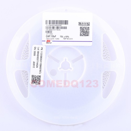 2000PCS/Reel 0805 10uF 6.3V X7R ±10% 0805B106K6R3NT FH Ceramic ...