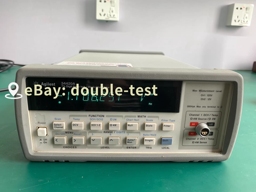 HP Agilent Keysight 34420A 7 1/2 Digit Nano Volt / Micro Ohm Meter /# ...