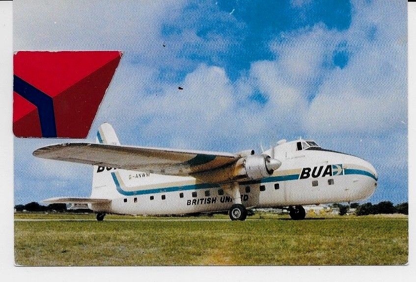 BRITISH UNITED AIRWAYS-BUA BRISTOL TYPE 170 FREIGHTER MK.32 POSTCARD | eBay