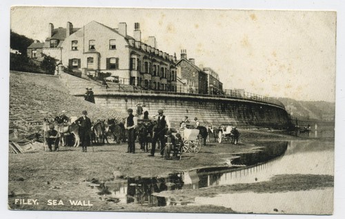 The Sea Wall Filey North Yorkshire Vintage Postcard H15 | eBay UK