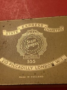 Vintage State Express Cigarette Tin, 555 Piccadilly London Vintage ...