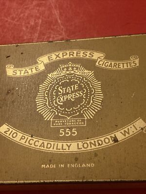 Vintage State Express Cigarette Tin, 555 Piccadilly London Vintage ...