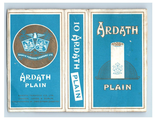 Vintage Ardath Plain Cut Empty Cigarette Pack Label F147E | eBay