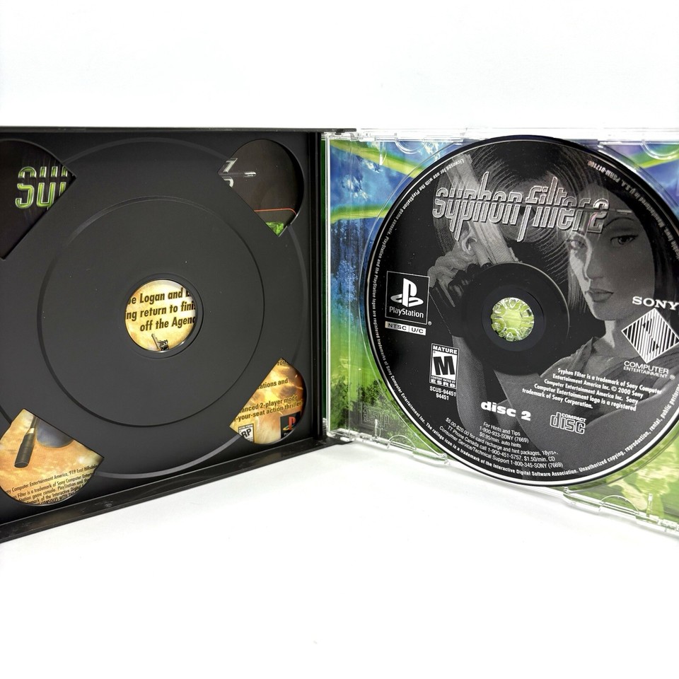 PS1 Syphon Filter 2 Greatest Hits Sony PlayStation 1 PSX | eBay