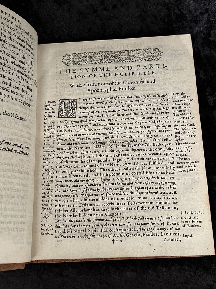 1610 FIRST ED Roman Catholic BIBLE Old Testament ENGLISH Doway FINE ...