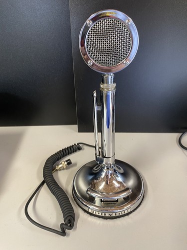 Vintage Astatic Silver Eagle Microphone Chrome Radio 5 Pin CB ...