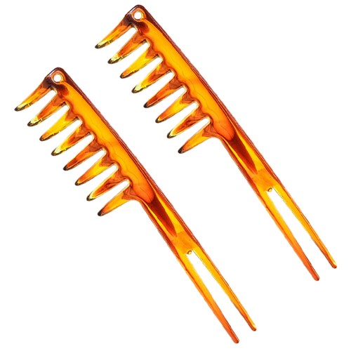 2 Pcs Styling Comb Barber Combs for Men Man Hair Plastic Hairdressing ...