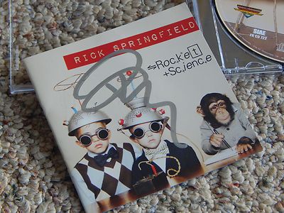 RICK SPRINGFIELD Signed Autographed ROCKET SCIENCE CD Light This Party ...