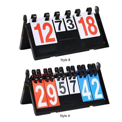 Score Keeper Flip Score Board Numbers Compact Scoreboard Score Card ...