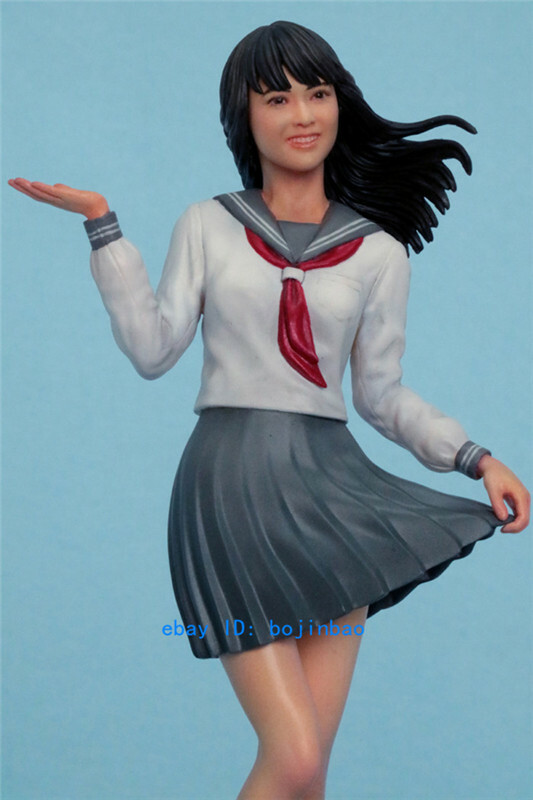 1/20 65mm Summer School Uniform Girl Unpainted Resn Figure Model Kits ...
