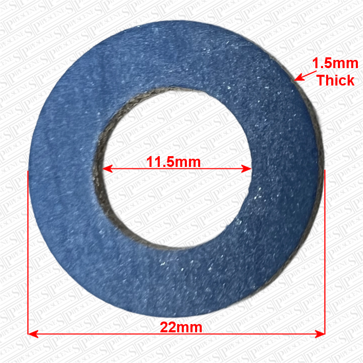 22mm Fibre Washers for Ball Valve Seating for 1/2" Part 2 Valves etc ...