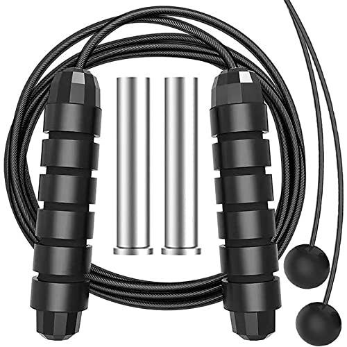 1lb Jump Rope Ropeless Jump Rope Tangle-Free Ball Bearing Weighted ...