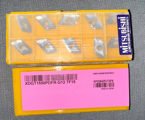 MITSUBISHI CARBIDE INSERTS QUANTITY 10 XDGT1550PDFR-G12 TF15 | eBay