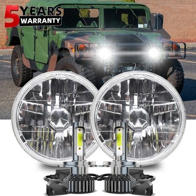 For Military Truck Hummer M998 M923 M35a2 Humvee Headlamp 2PCS 7" LED ...
