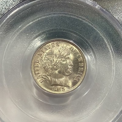 1915 PCGS MS64 Barber Silver Dime 10C Ten Cent US Graded Mint S07 | eBay