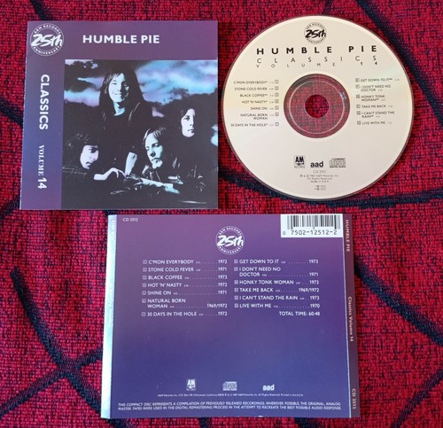 HUMBLE PIE ** Classics Vol. 14 ** ORIGINAL 1987 USA CD | eBay