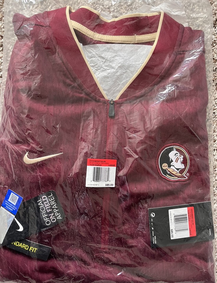 Florida State Seminoles Nike Coaches Sideline Performance 1/4 Zip ...